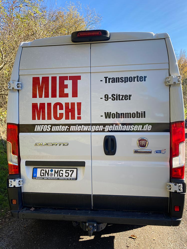 Mietwagen Gelnhausen - Umzugstransporter mieten im MKK